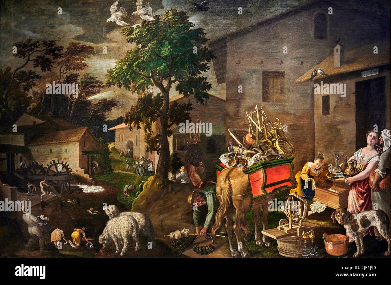 Il sanmartino (trasloco) - olio su tela - Vincenzo Campi - XVI secolo ...