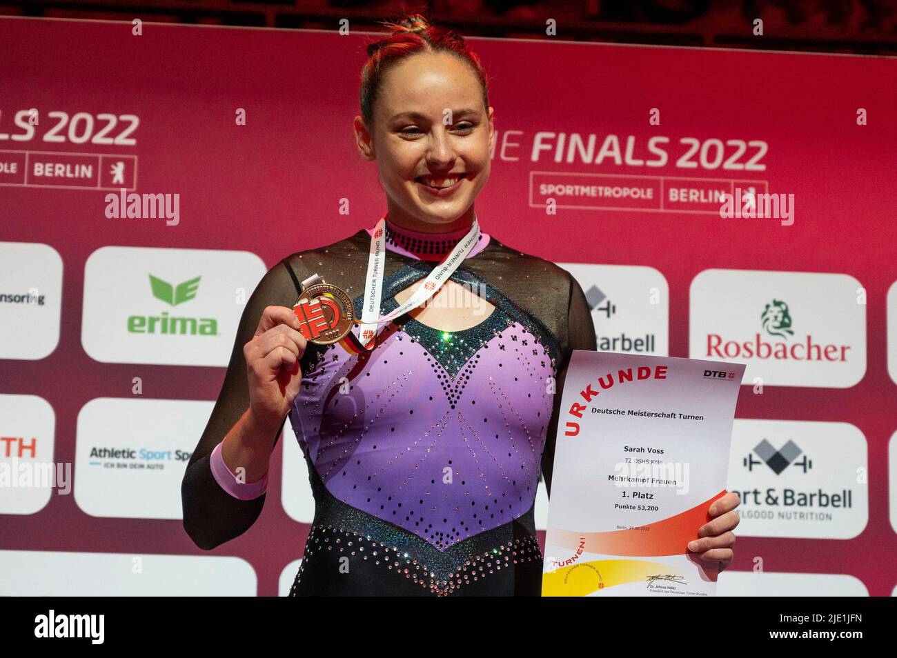 Berlin, Germany. 24th June, 2022. Gymnastics: German championship ...