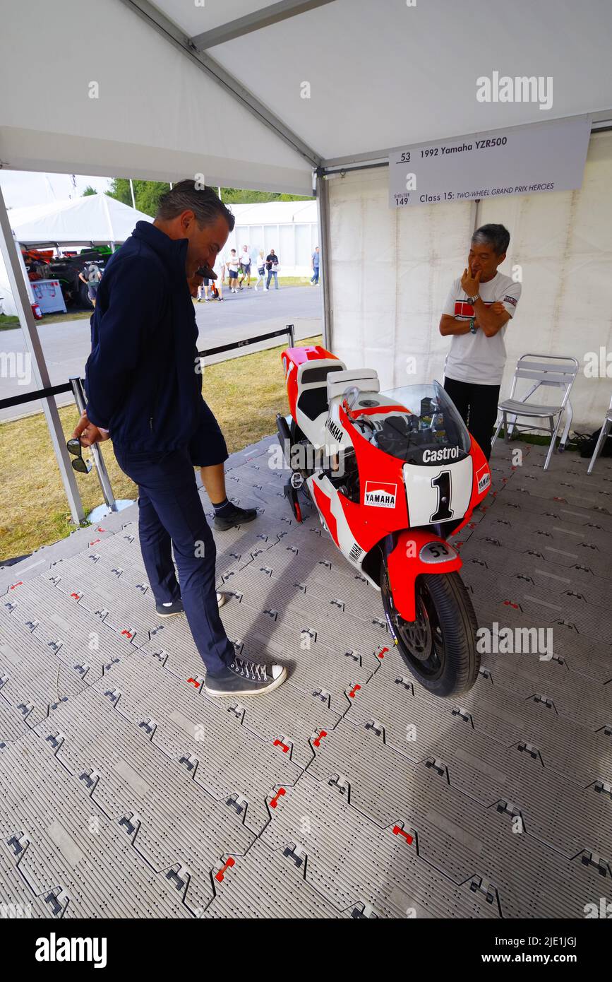 500 GP Legend Wayne Rainey was back on his Yamaha YZR at Goodwood ...