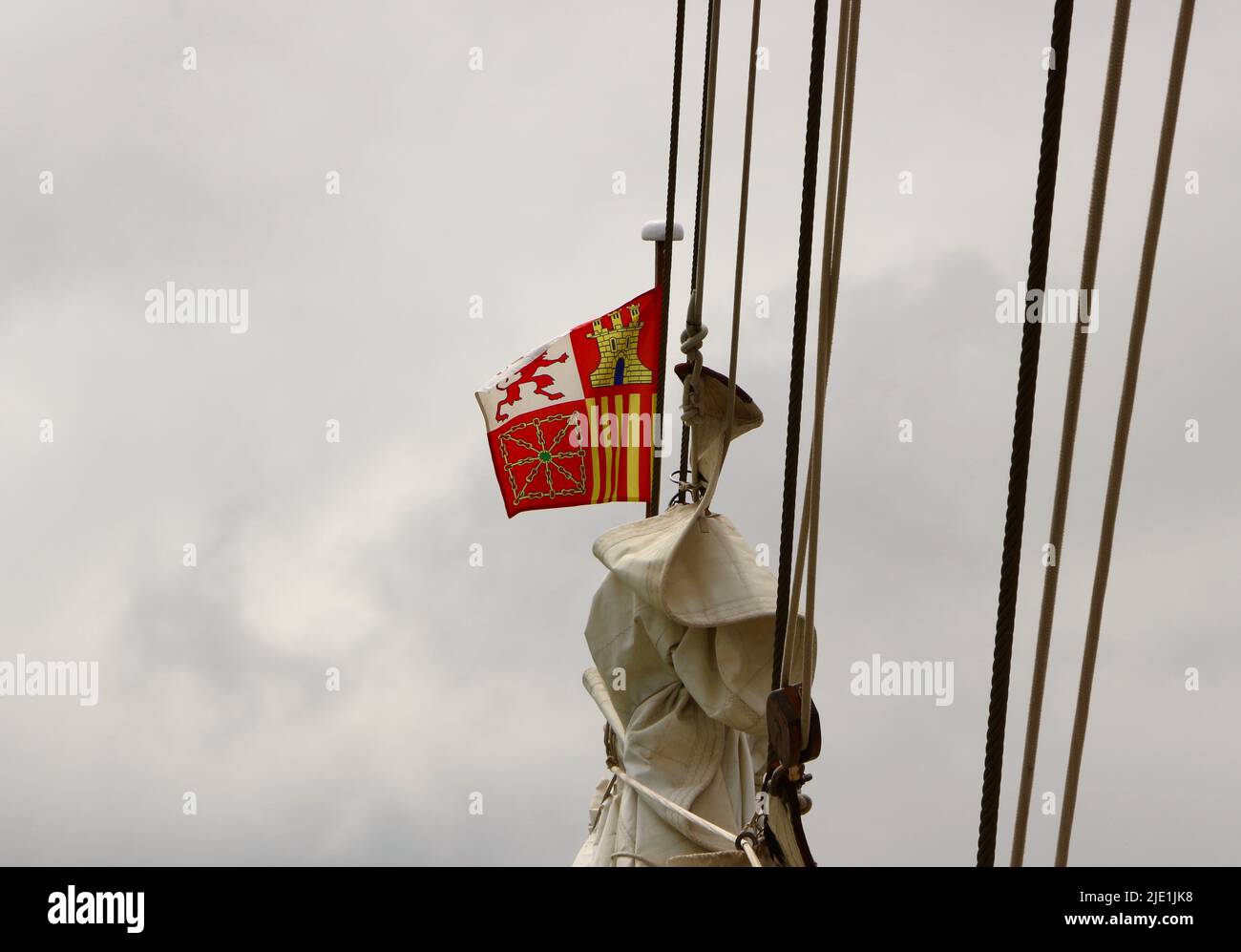 Spains maritime naval flag hi-res stock photography and images - Alamy