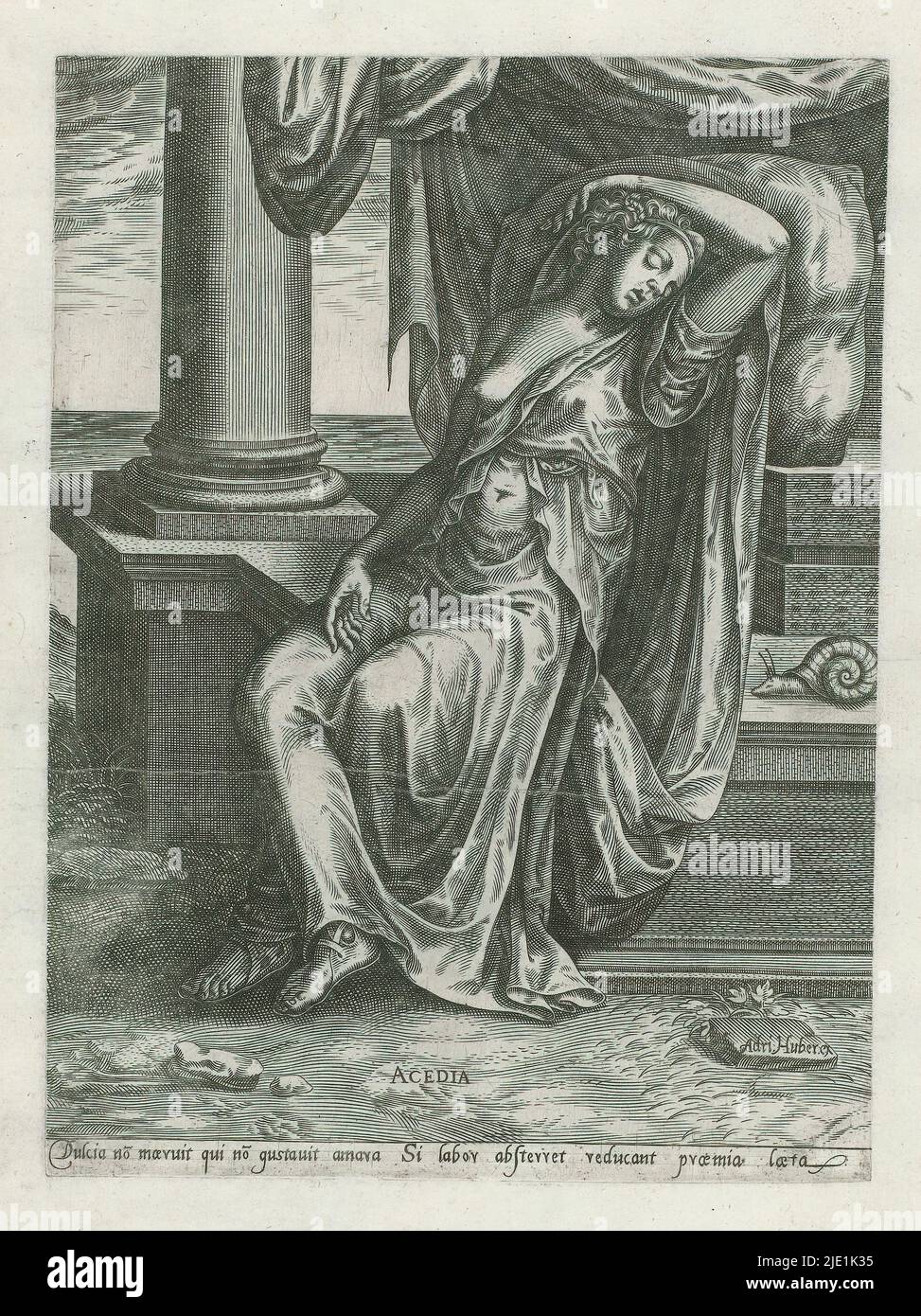 Sloth, Acedia (title on object), Vices (series title), Personification ...