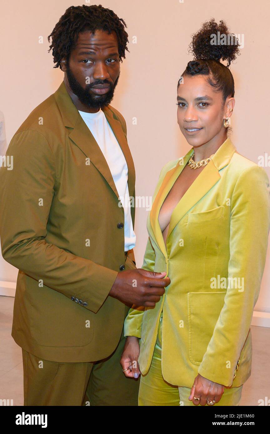 Sope Dirisu and Dominique Tipper attend the Paul Smith Menswear Spring ...