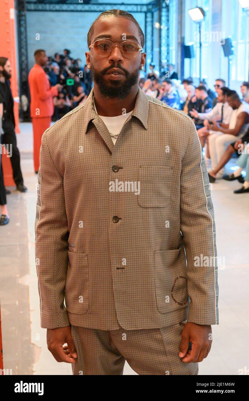 Tyrod Taylor attends the Paul Smith Menswear Spring Summer 2023 show as ...