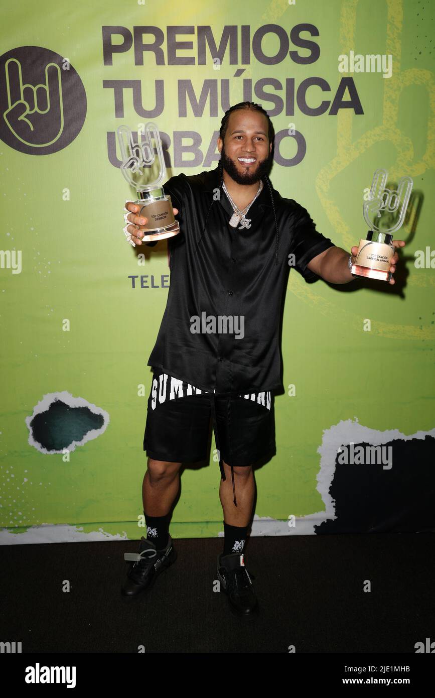 Miami, United States Of America. 23rd June, 2022. PREMIOS TU MUSICA ...