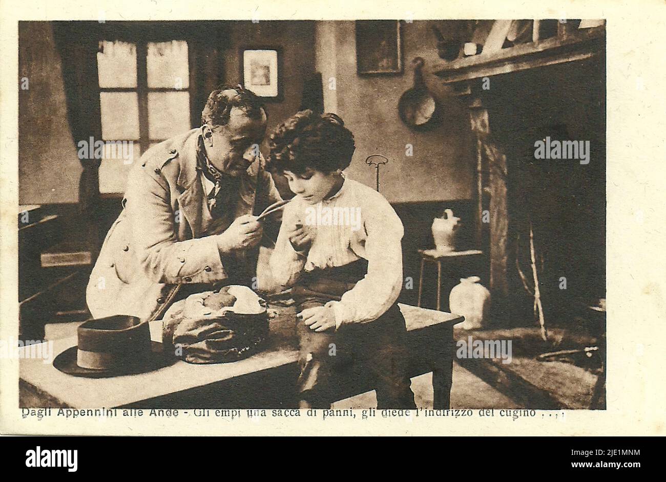 Dagli Appennini alle Ande 1 - Italian silent movie Stock Photo - Alamy