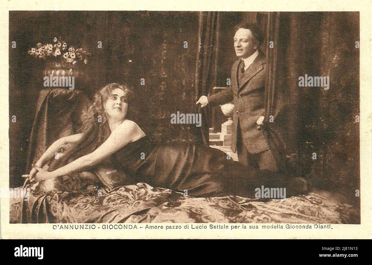 Gioconda 7a - Italian silent movie Stock Photo - Alamy