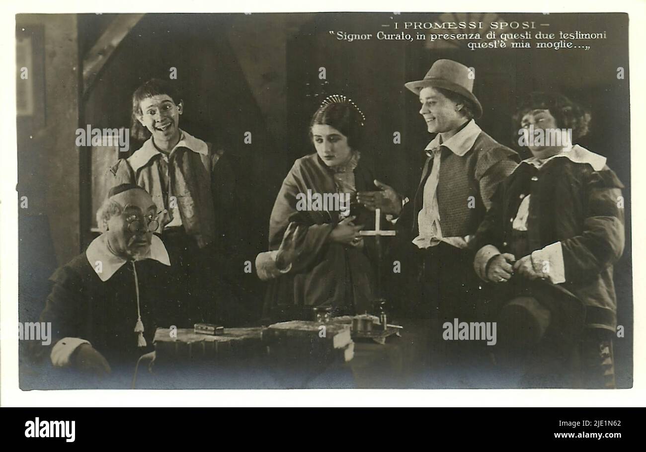 I promessi sposi (1922) - Italian silent movie Stock Photo - Alamy