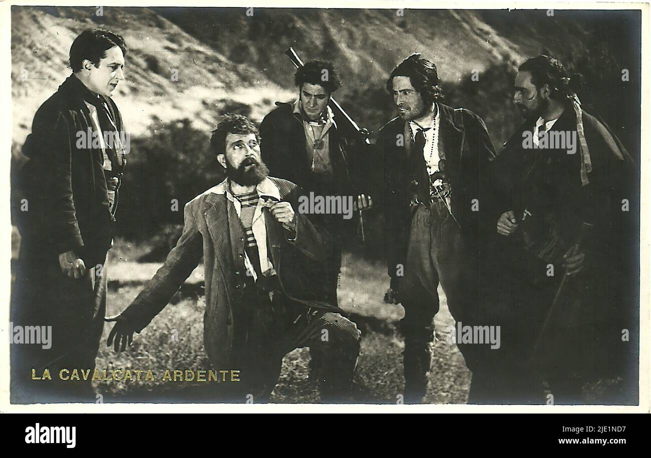 La cavalcata ardente 001 - Italian silent movie Stock Photo - Alamy