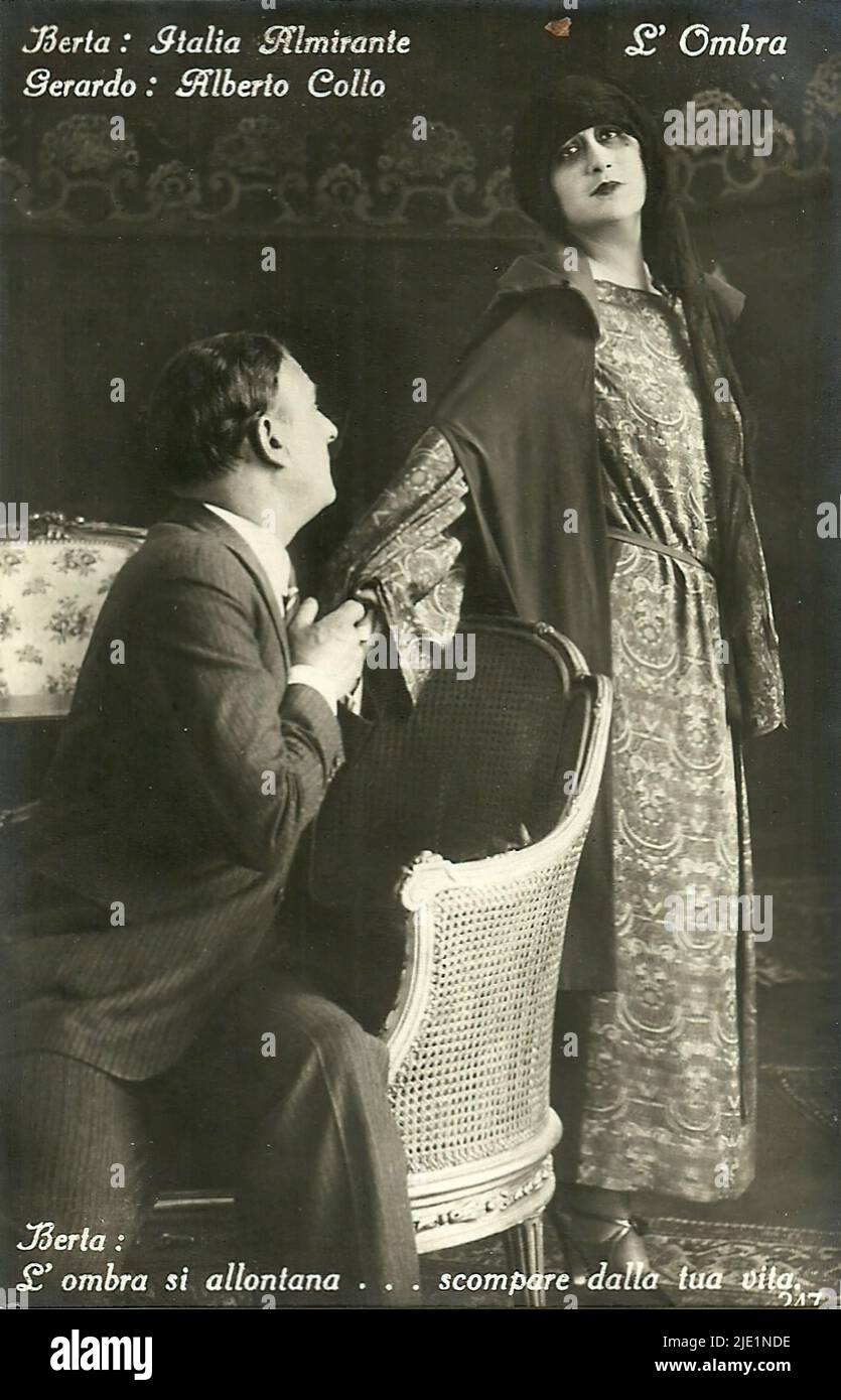 L'ombra 16 - Italian silent movie Stock Photo - Alamy