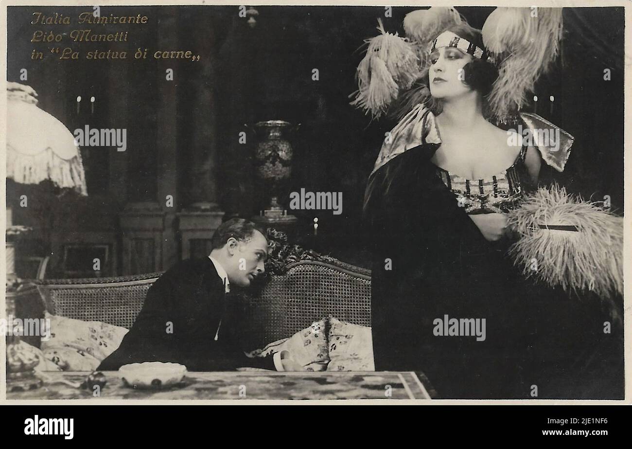 La statua di carne (1921) - Italian silent movie Stock Photo - Alamy
