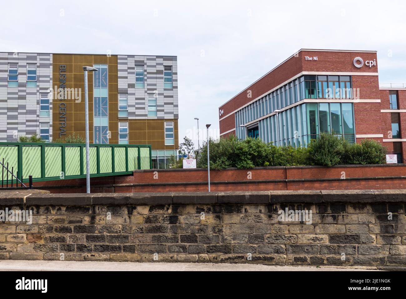 The new footbridge linking the new Business Park to the Railway Station ...