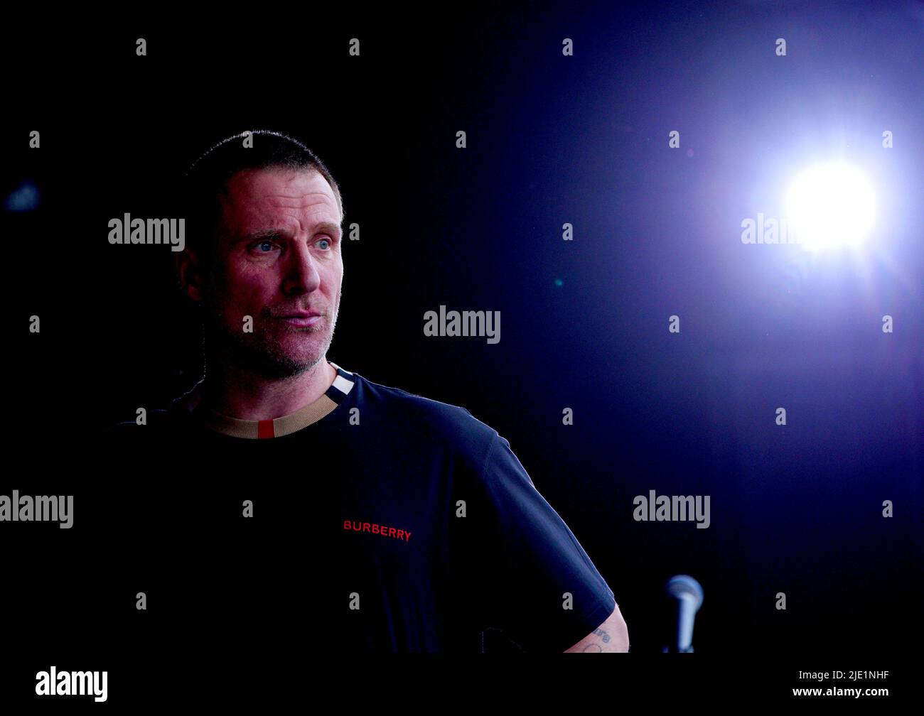 Jason Williamson from Sleaford Mods performing during the Glastonbury ...