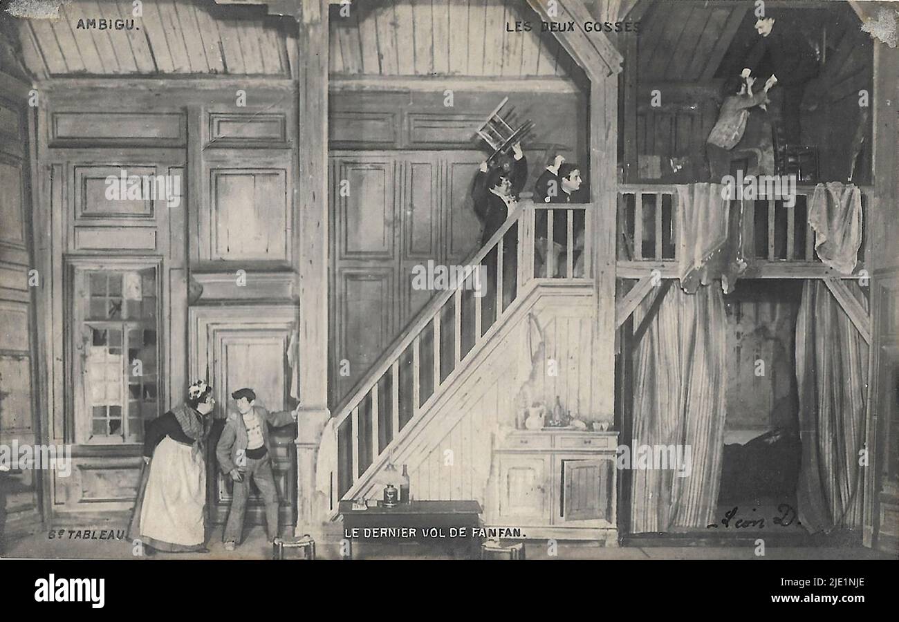 Les deux gosses 005 - French theatre classic era Stock Photo - Alamy