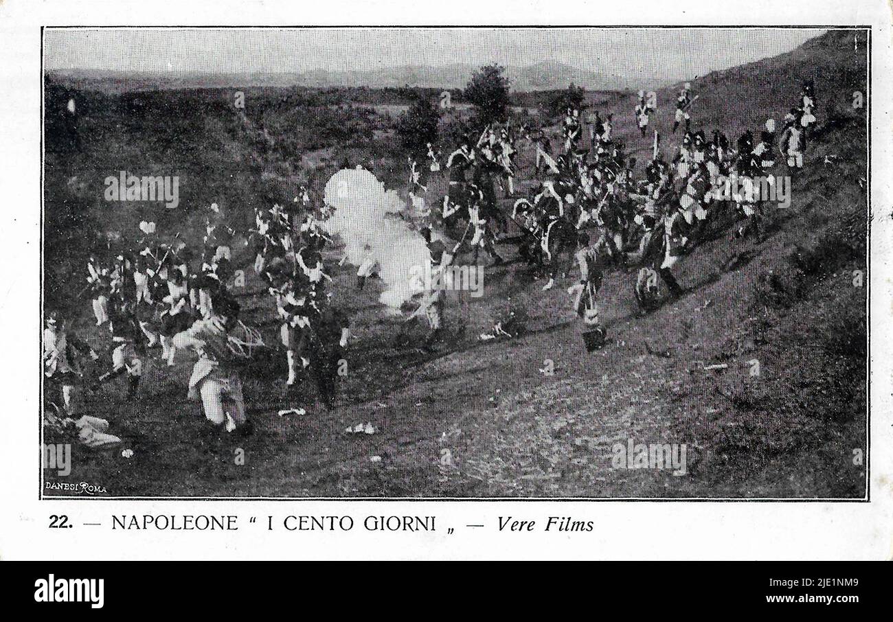 Napoleone. I cento giorni 018 - Italian silent movie Stock Photo - Alamy