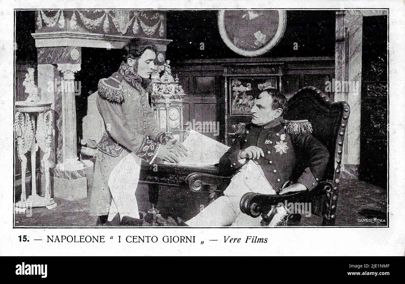 Napoleone. I cento giorni 012 - Italian silent movie Stock Photo - Alamy