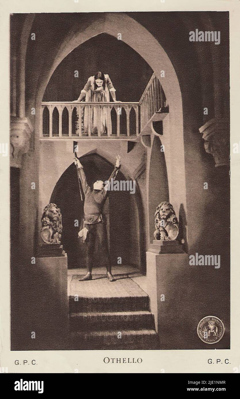 Othello (1922) 003 - German weimar era cinema (1918 - 1935 Stock Photo ...