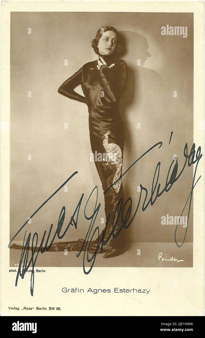 Portrait of Agnes Esterhazy 001 - German weimar era cinema (1918 - 1935 Stock Photo - Alamy