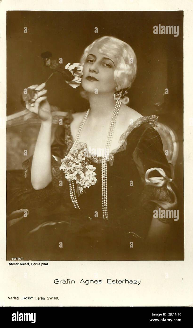 Portrait of Agnes Esterhazy 002 - German weimar era cinema (1918 - 1935 Stock Photo - Alamy