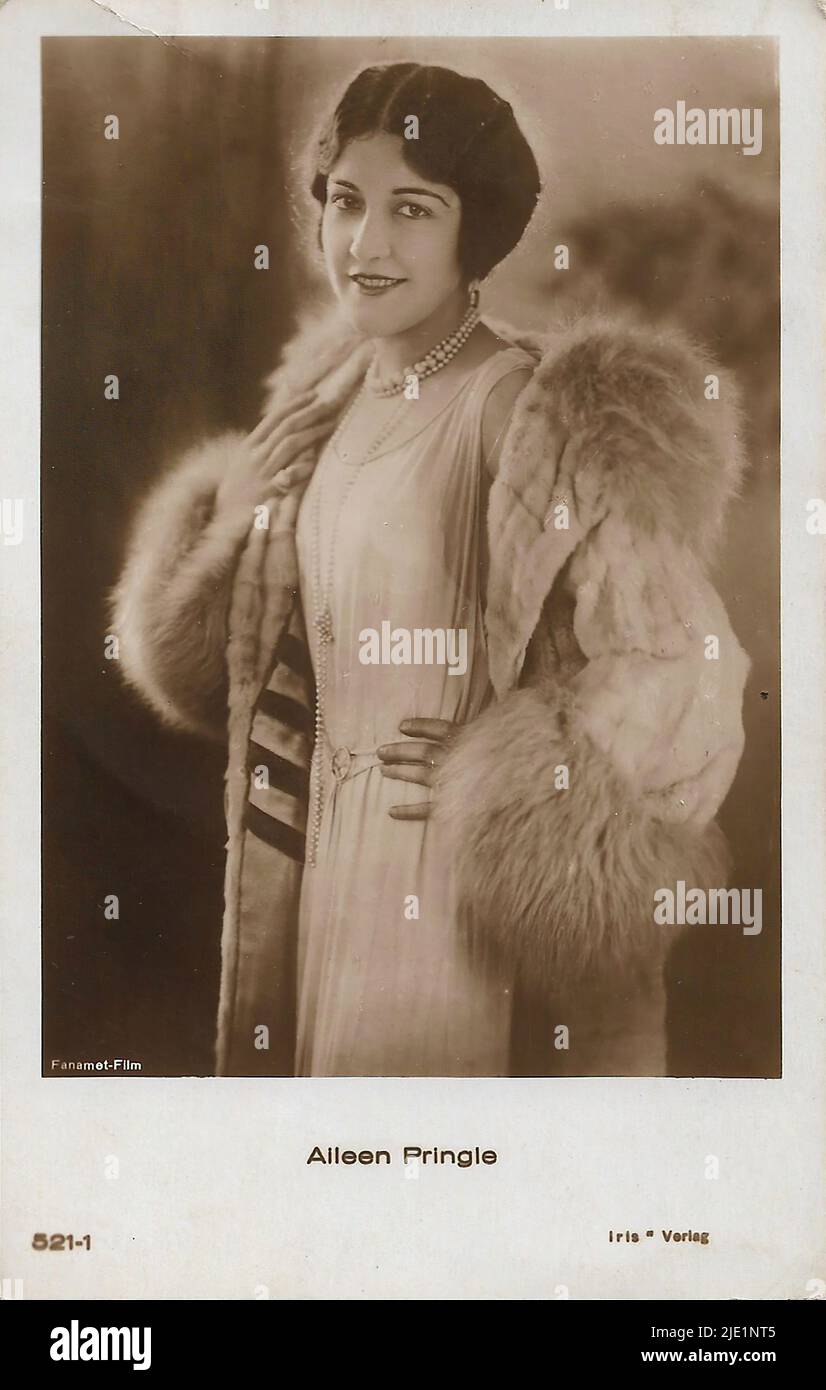 Portrait of Aileen Pringle 001 - Hollywood silent movie actress Stock ...