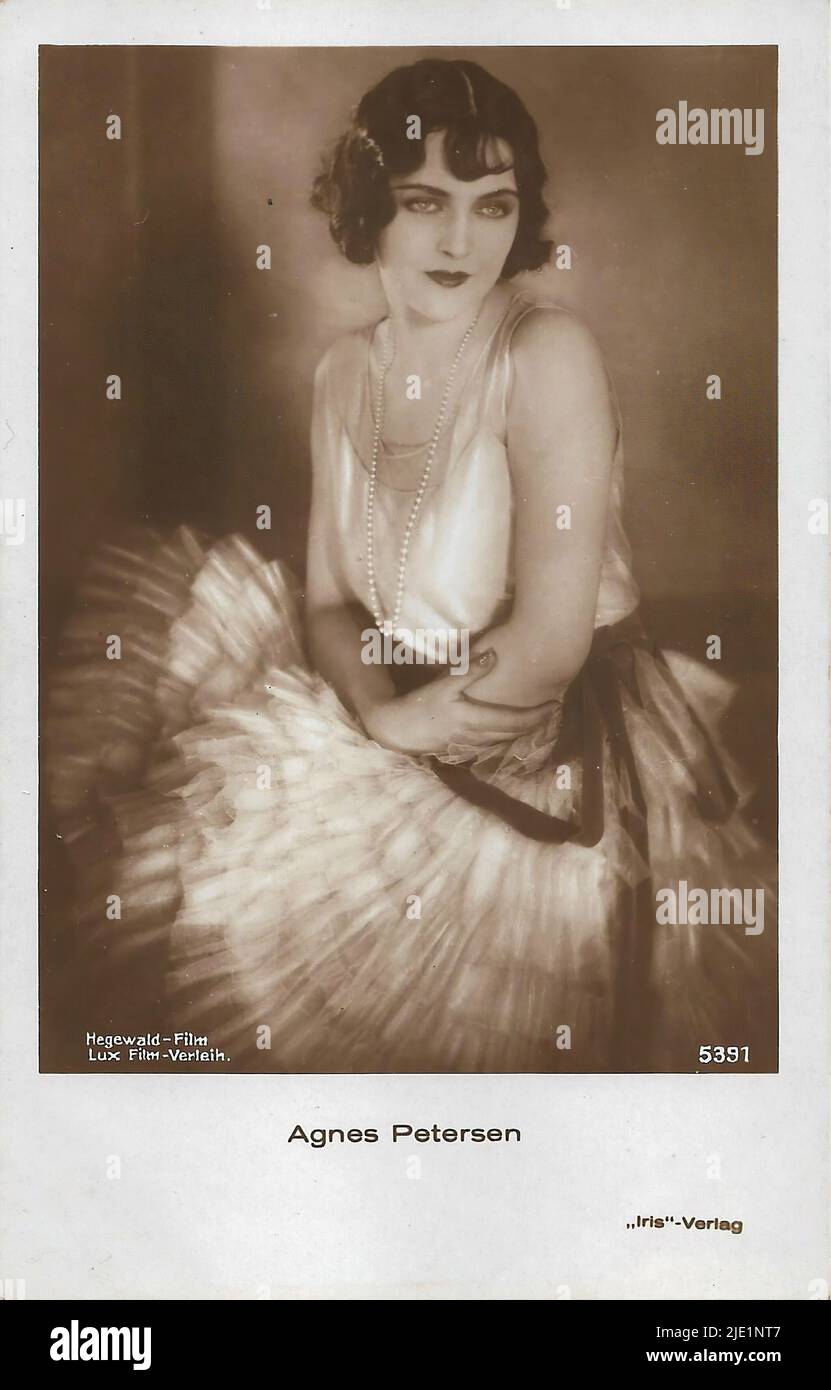 Portrait of Agnes Petersen - German weimar era cinema (1918 - 1935 Stock Photo - Alamy