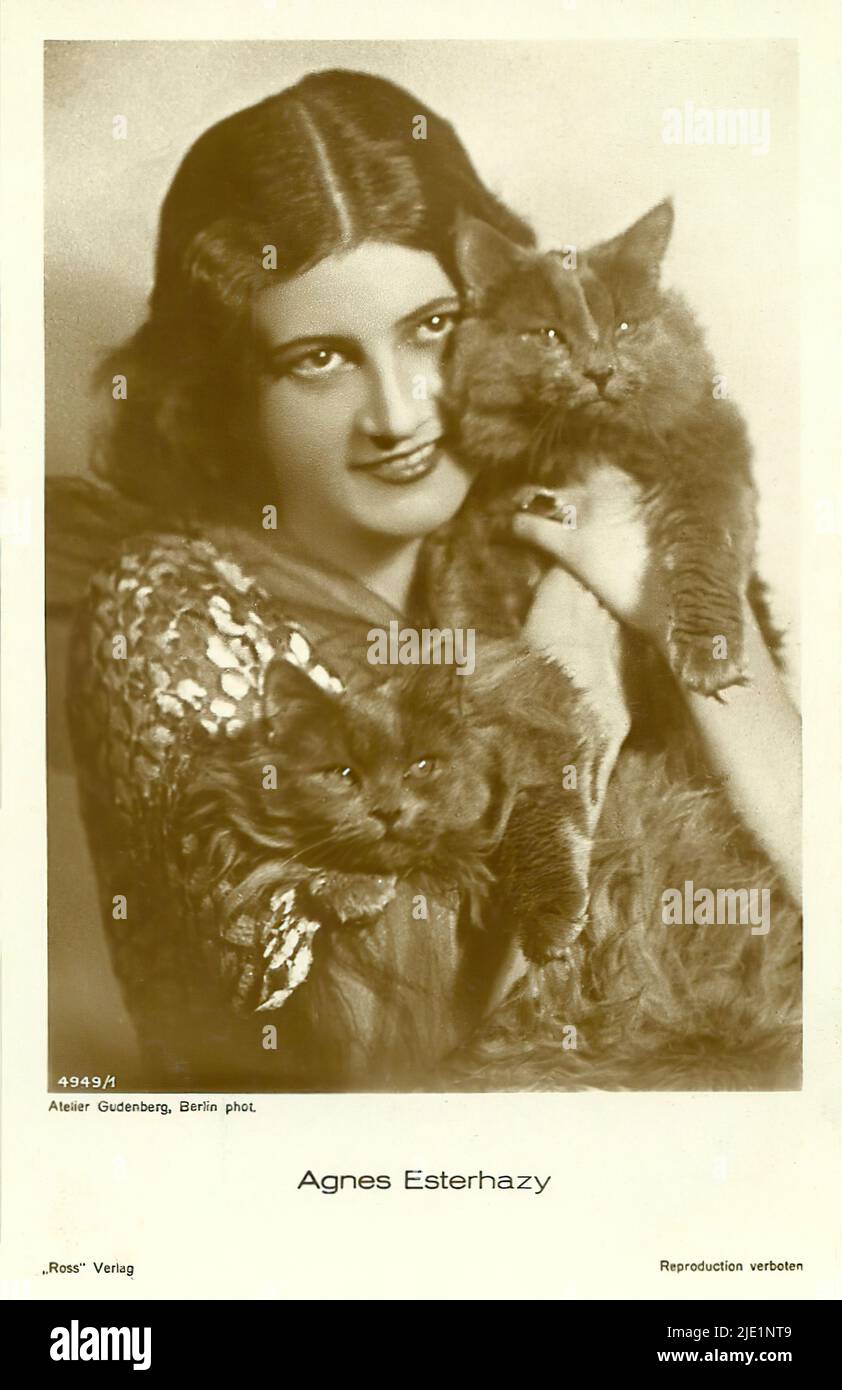 Portrait of Agnes Esterhazy - German weimar era cinema (1918 - 1935 Stock Photo - Alamy