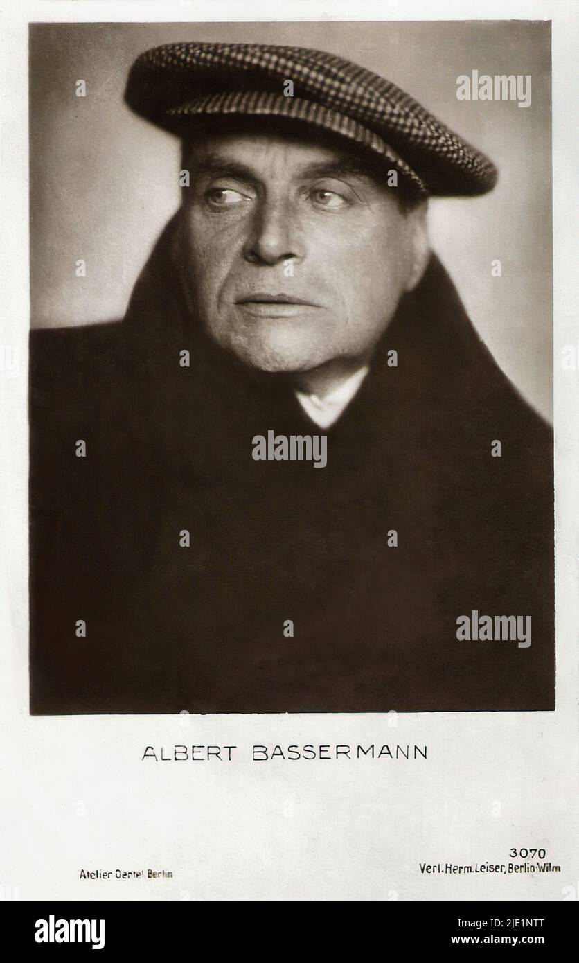 Portrait of Albert Bassermann 002 - German weimar era cinema (1918 - 1935 Stock Photo - Alamy