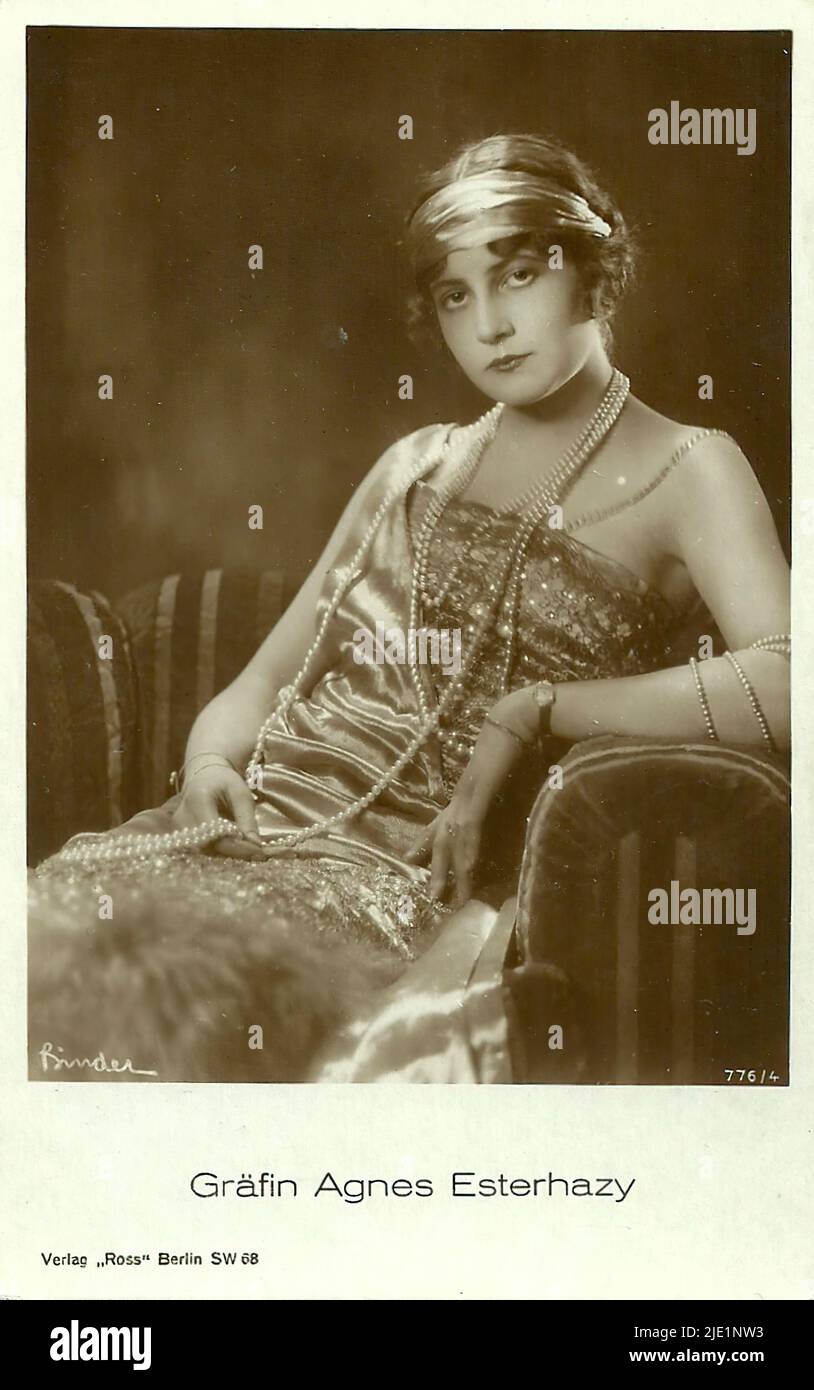 Portrait of Agnes Esterhazy 005 - German weimar era cinema (1918 - 1935 Stock Photo - Alamy