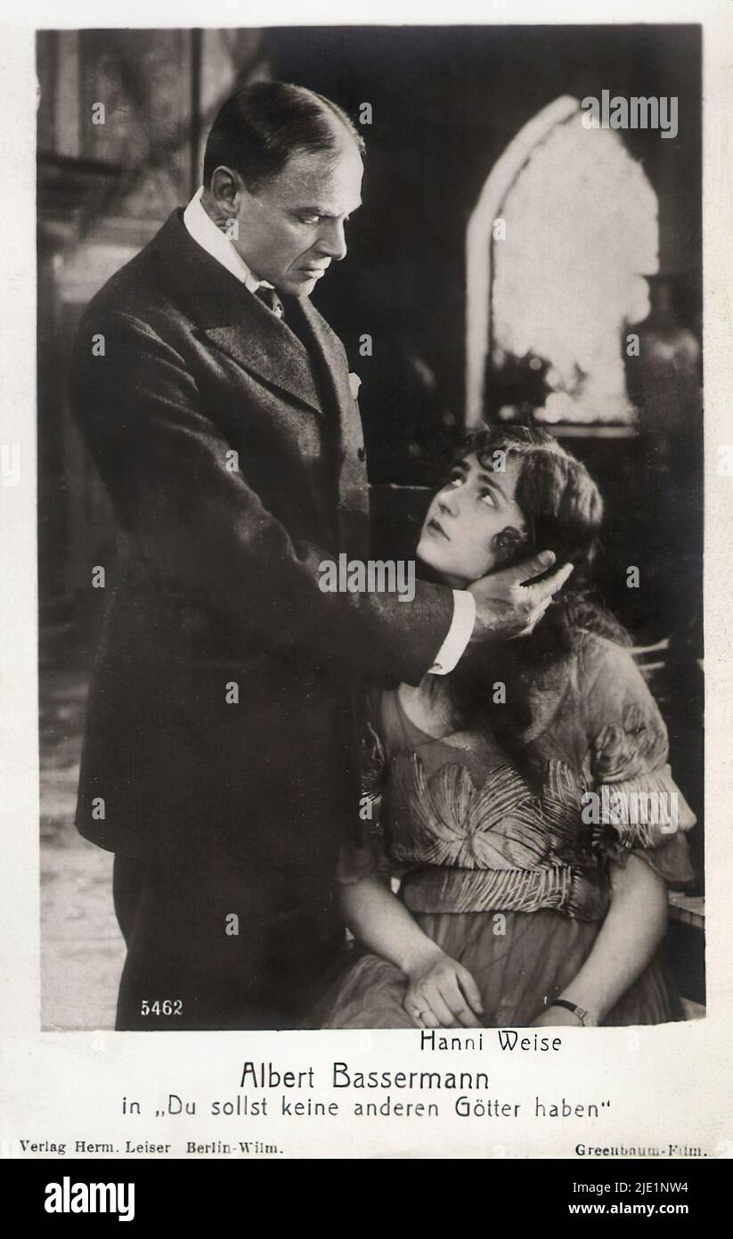 Portrait of Albert Bassermann and Hanni Weisse in Du sollst keine ...