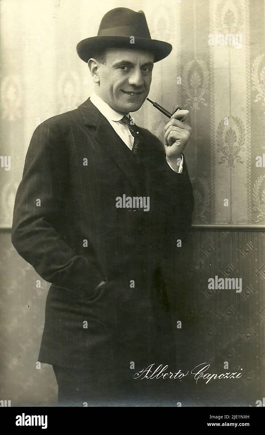 Portrait of Alberto Capozzi 003 - Italian silent cinema era actor Stock ...