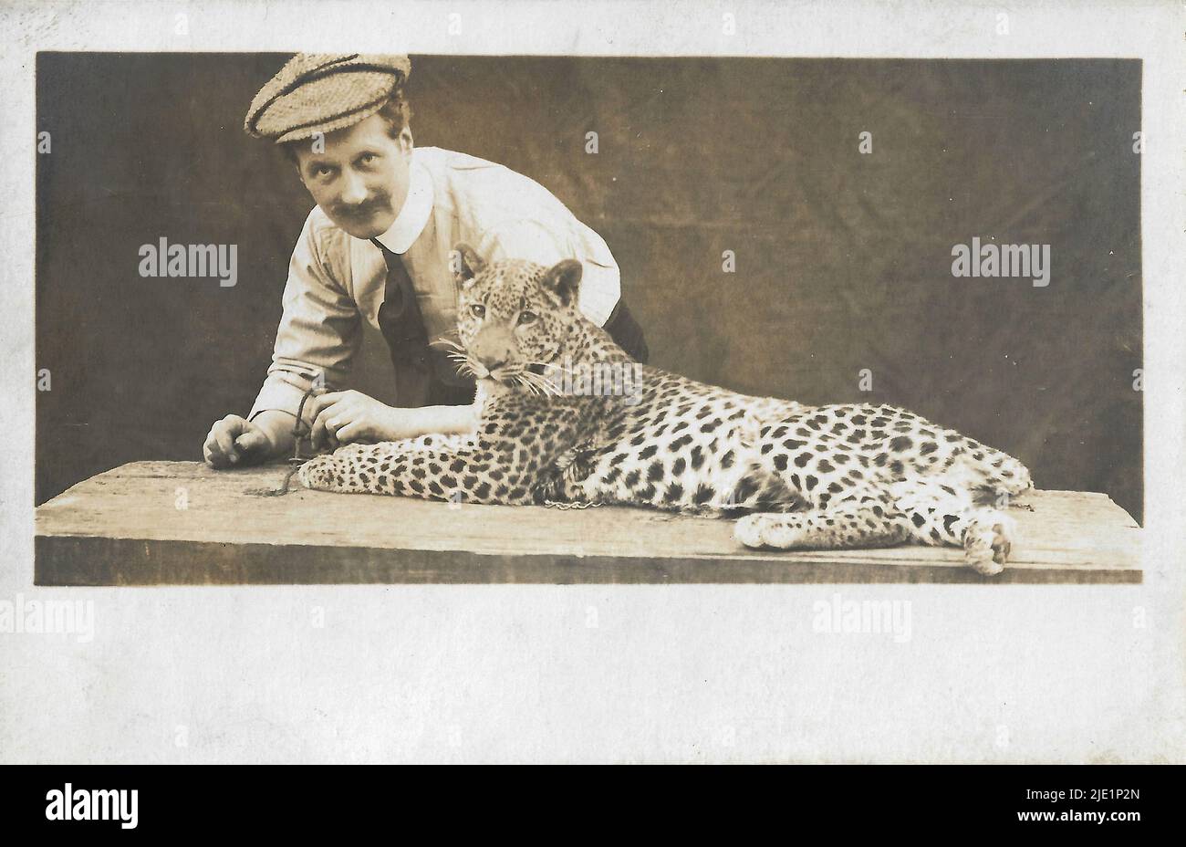 Portrait of Alfred Machin and his panther Mimir - French silent cinema ...