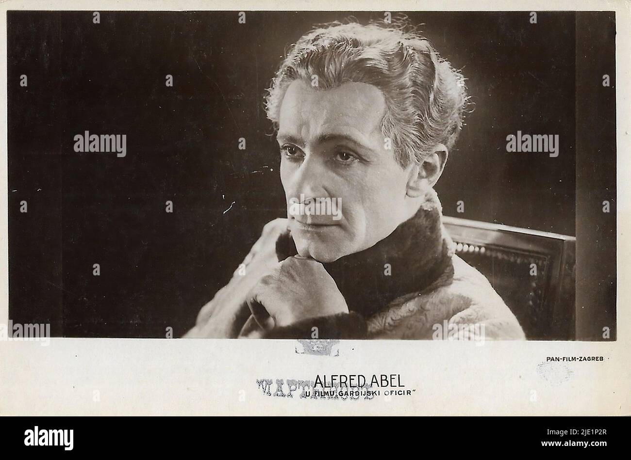 Portrait of Alfred Abel in Der Gardeoffizier - German weimar era cinema (1918 - 1935 Stock Photo ...