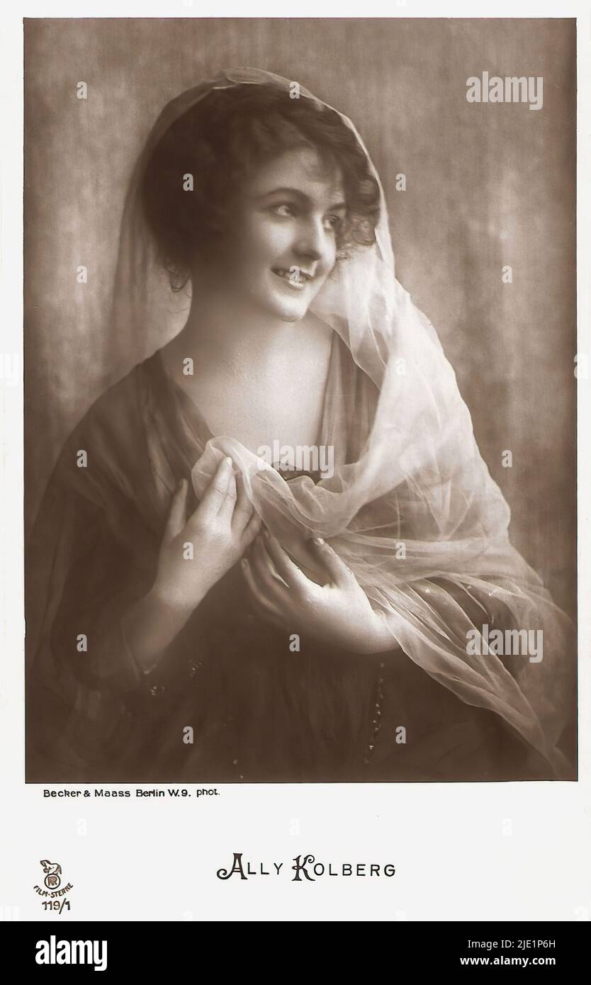 Portrait of Ally Kolberg - German wihelminian era cinema (1895 - 1918 ...