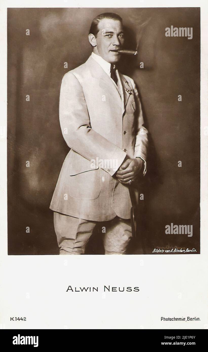 Portrait of Alwin Neuss 001 - German weimar era cinema (1918 - 1935 ...