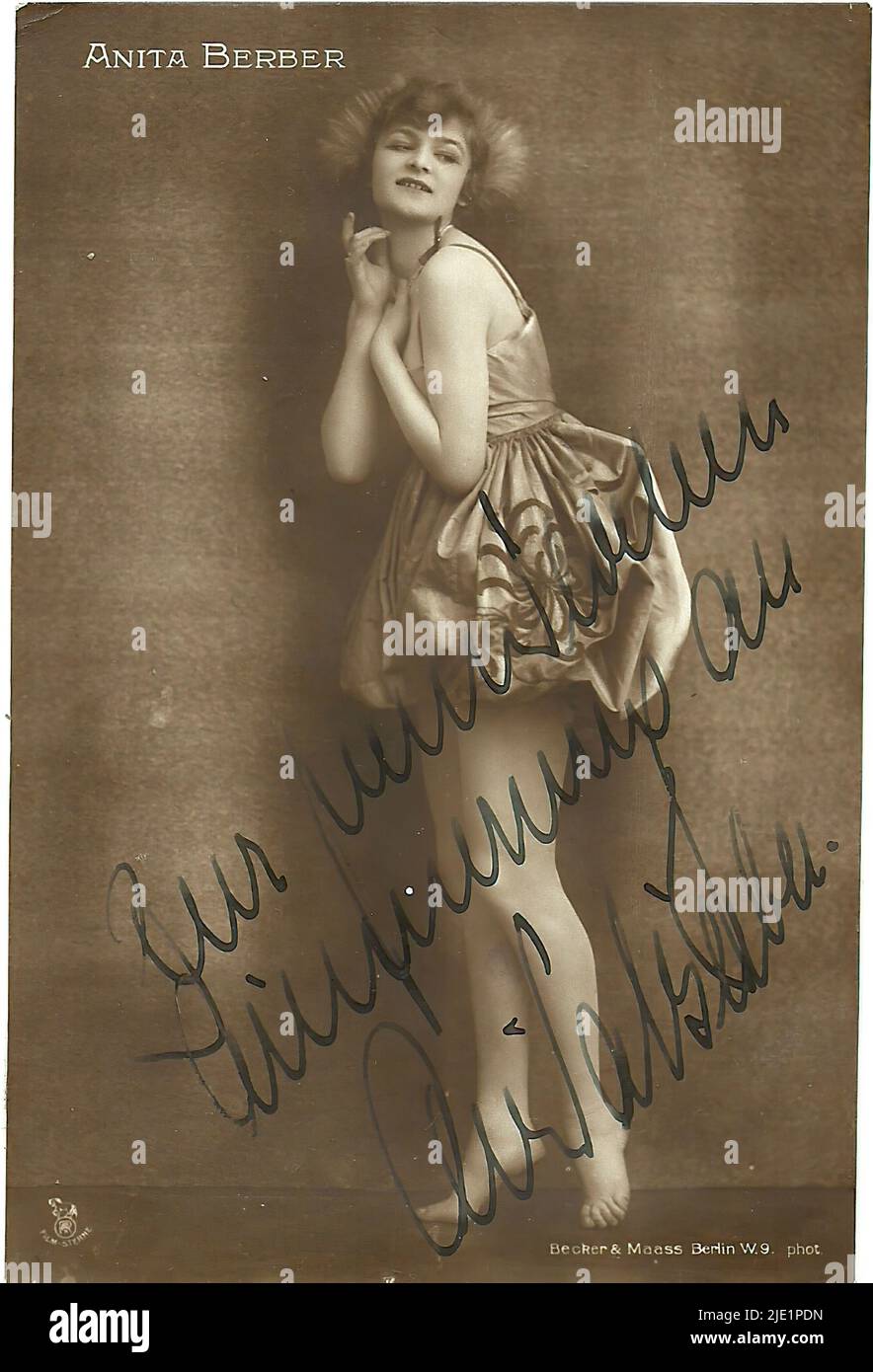 Portrait of Anita Berber - German weimar era cinema (1918 - 1935 Stock ...