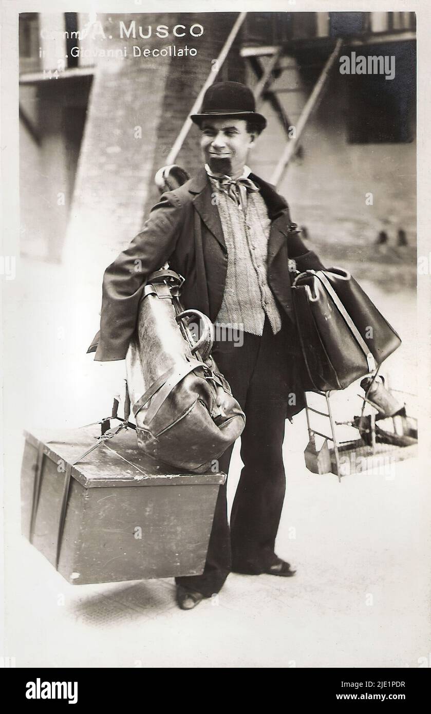 Portrait of Angelo Musco in San Giovanni decollato (1917) - Italian ...