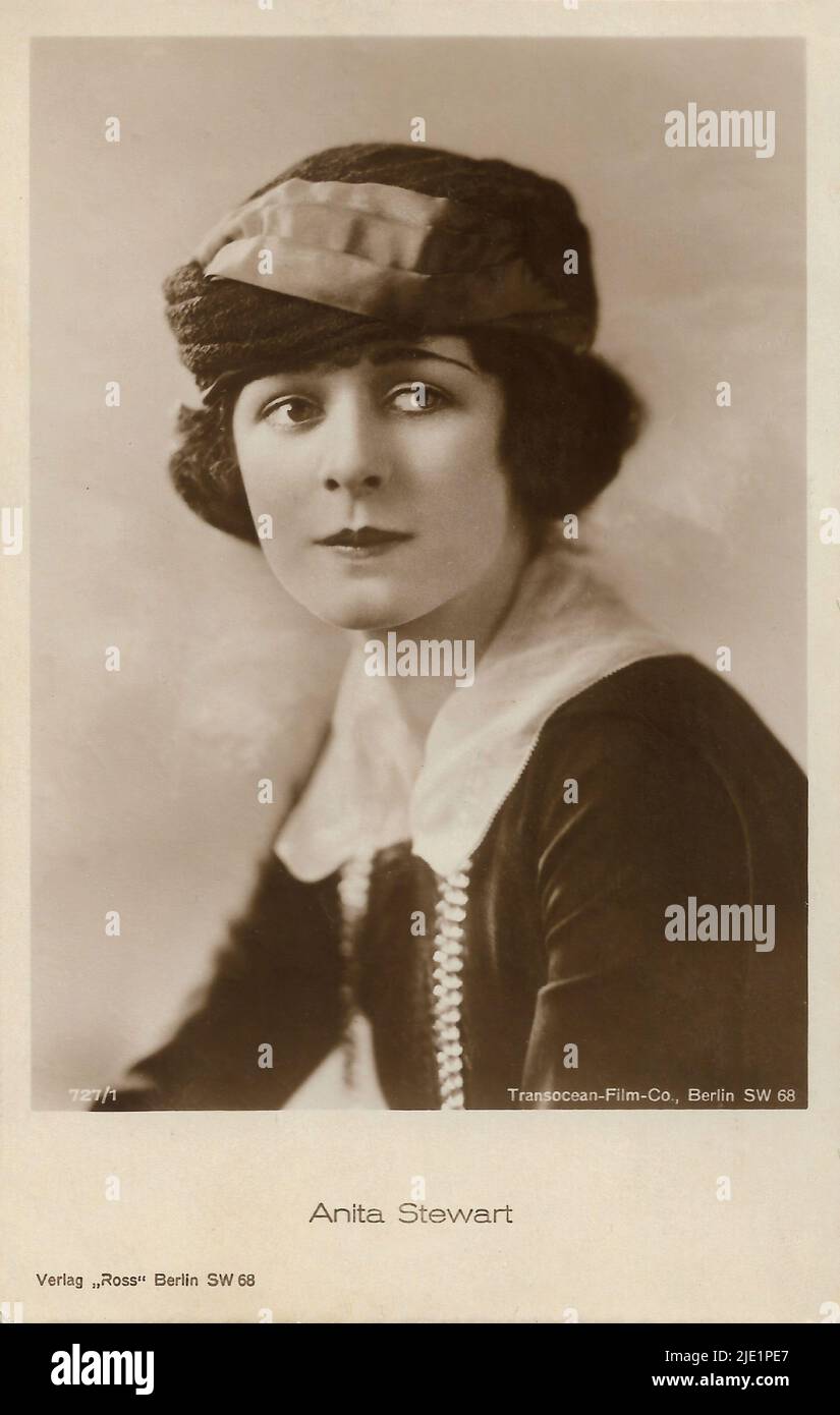Portrait of Anita Stewart - Hollywood silent movie actress Stock Photo ...