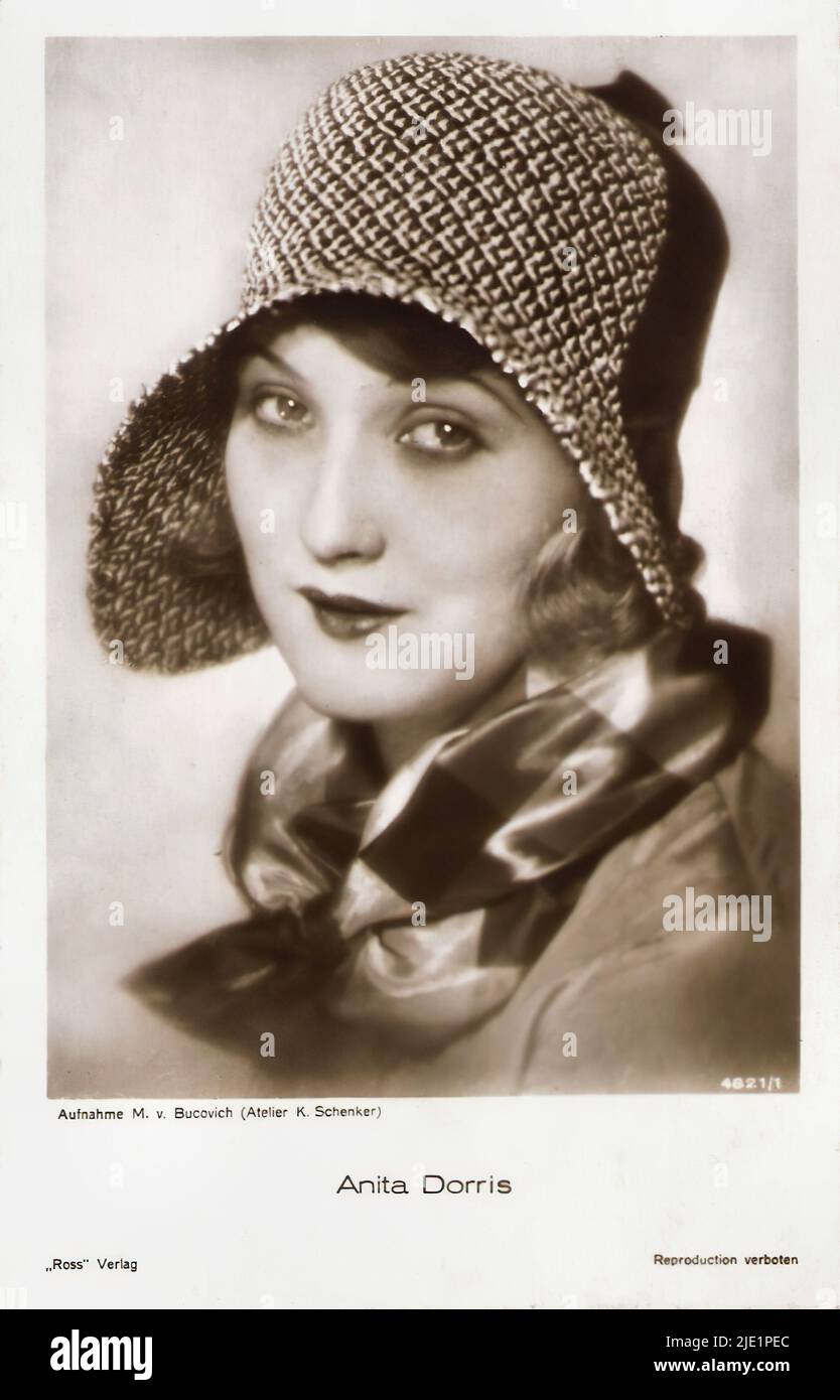 Portrait of Anita Dorris 002 - German weimar era cinema (1918 - 1935 ...
