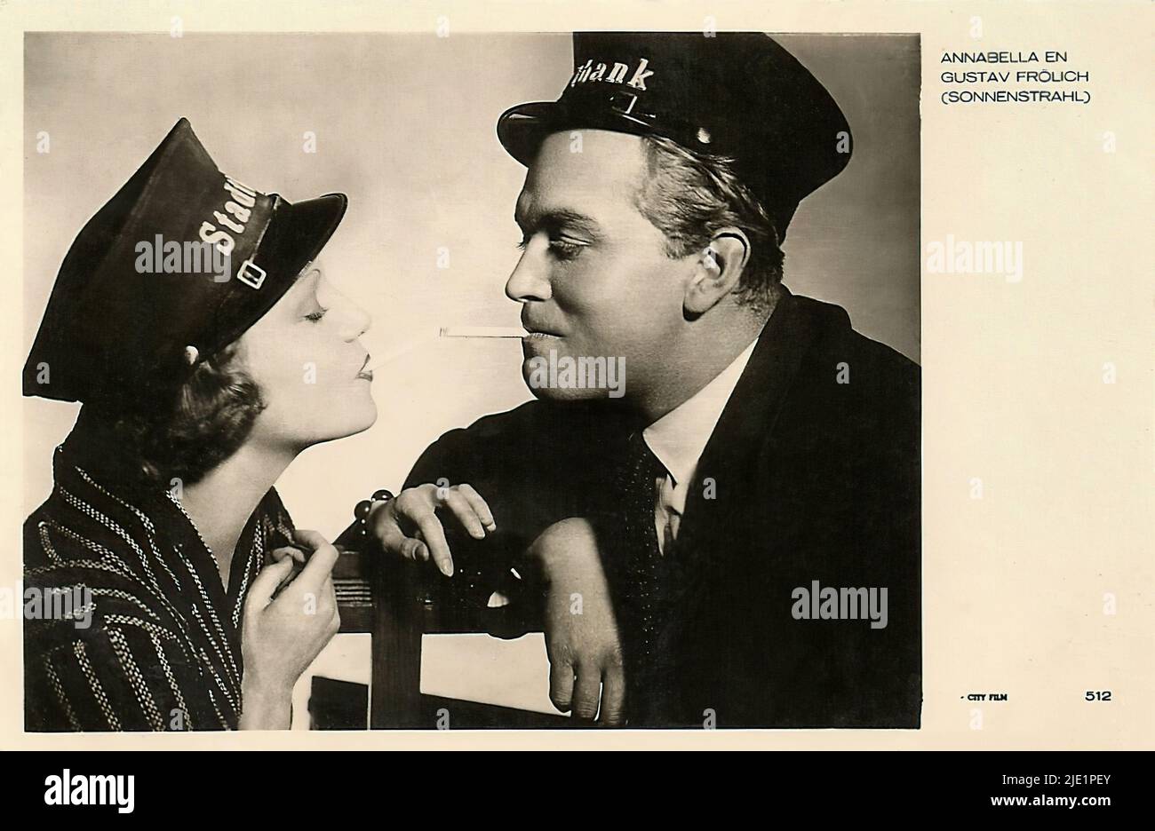 Portrait of Annabella and Gustav Fröhlich in Sonnenstrahl - German weimar era cinema (1918 ...