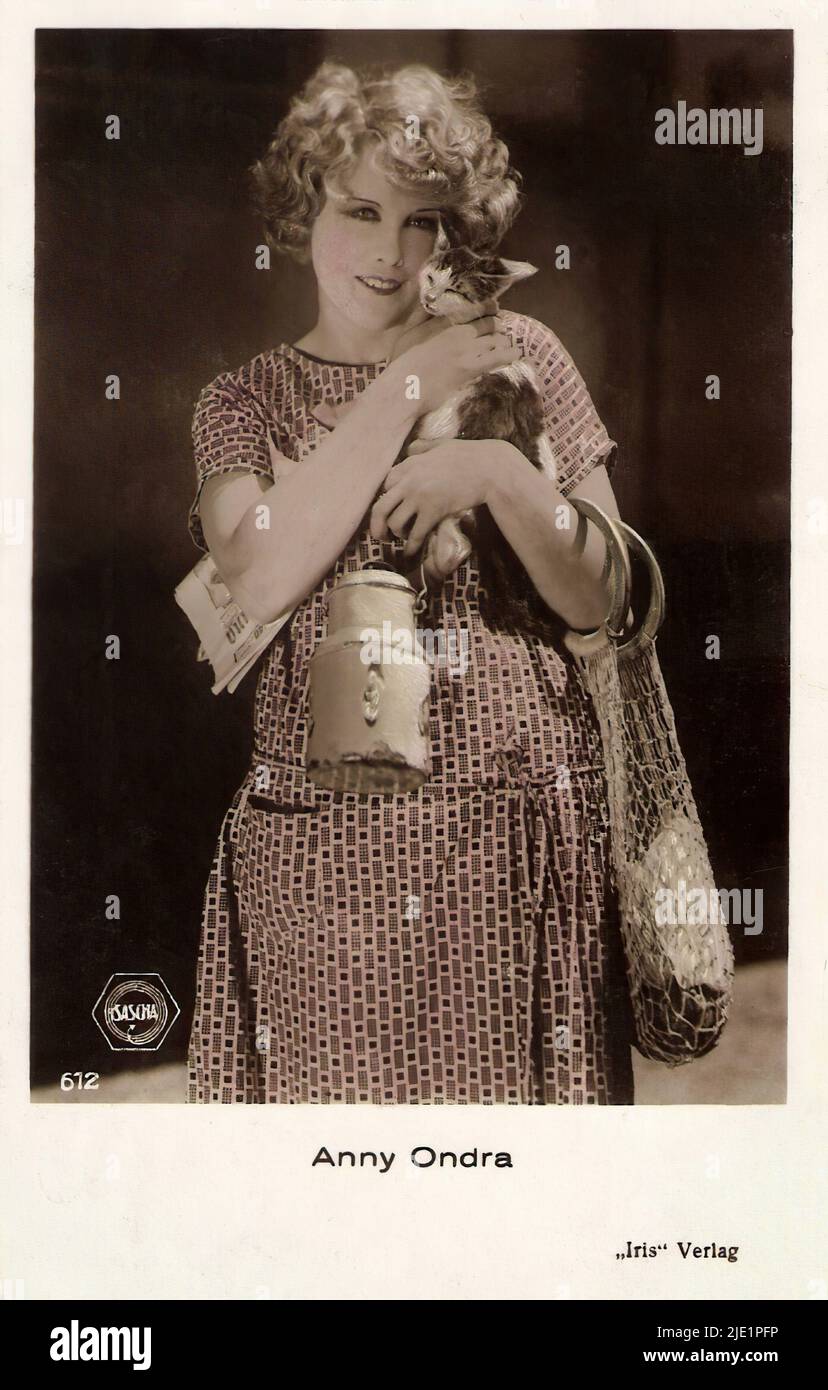 Portrait of Anny Ondra - German weimar era cinema (1918 - 1935 Stock ...