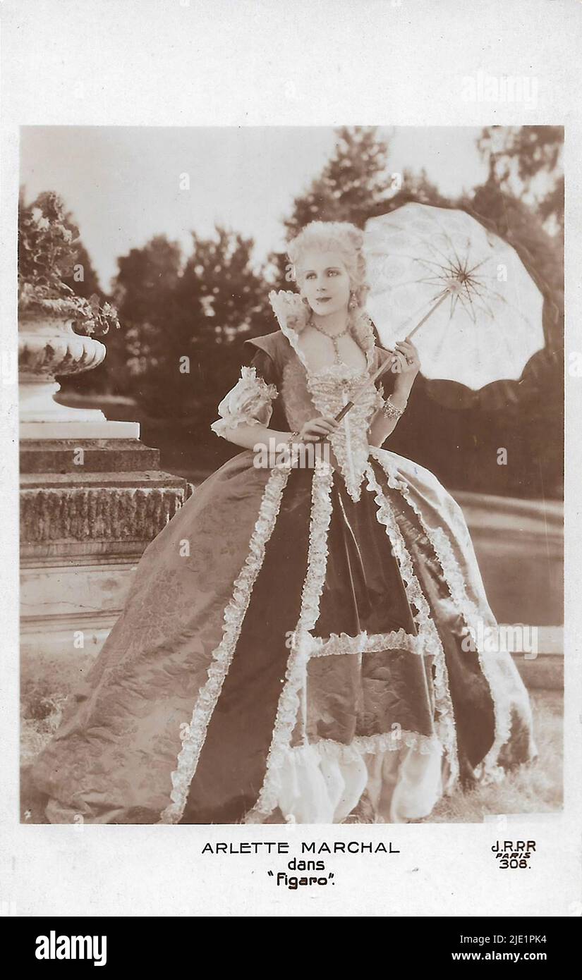 Portrait of Arlette Marchal in Figaro (1929) - French silent cinema era ...