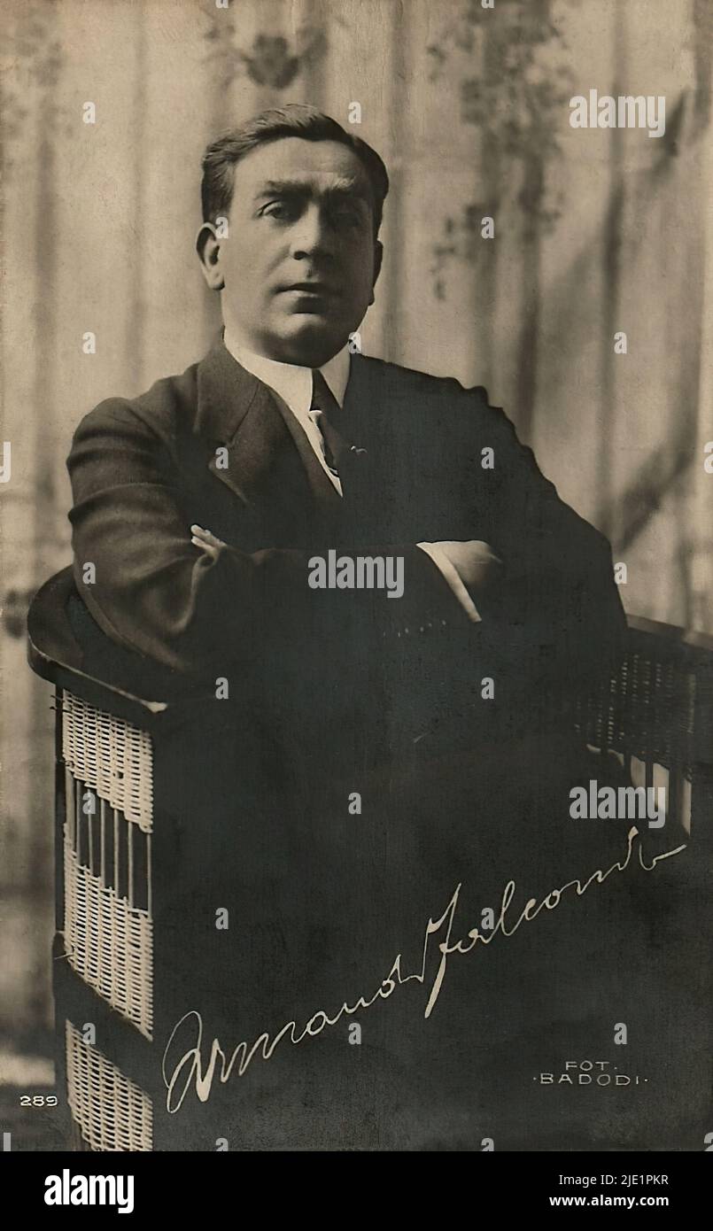 Portrait of Armando Falconi 001 - Italian silent cinema era actor Stock ...