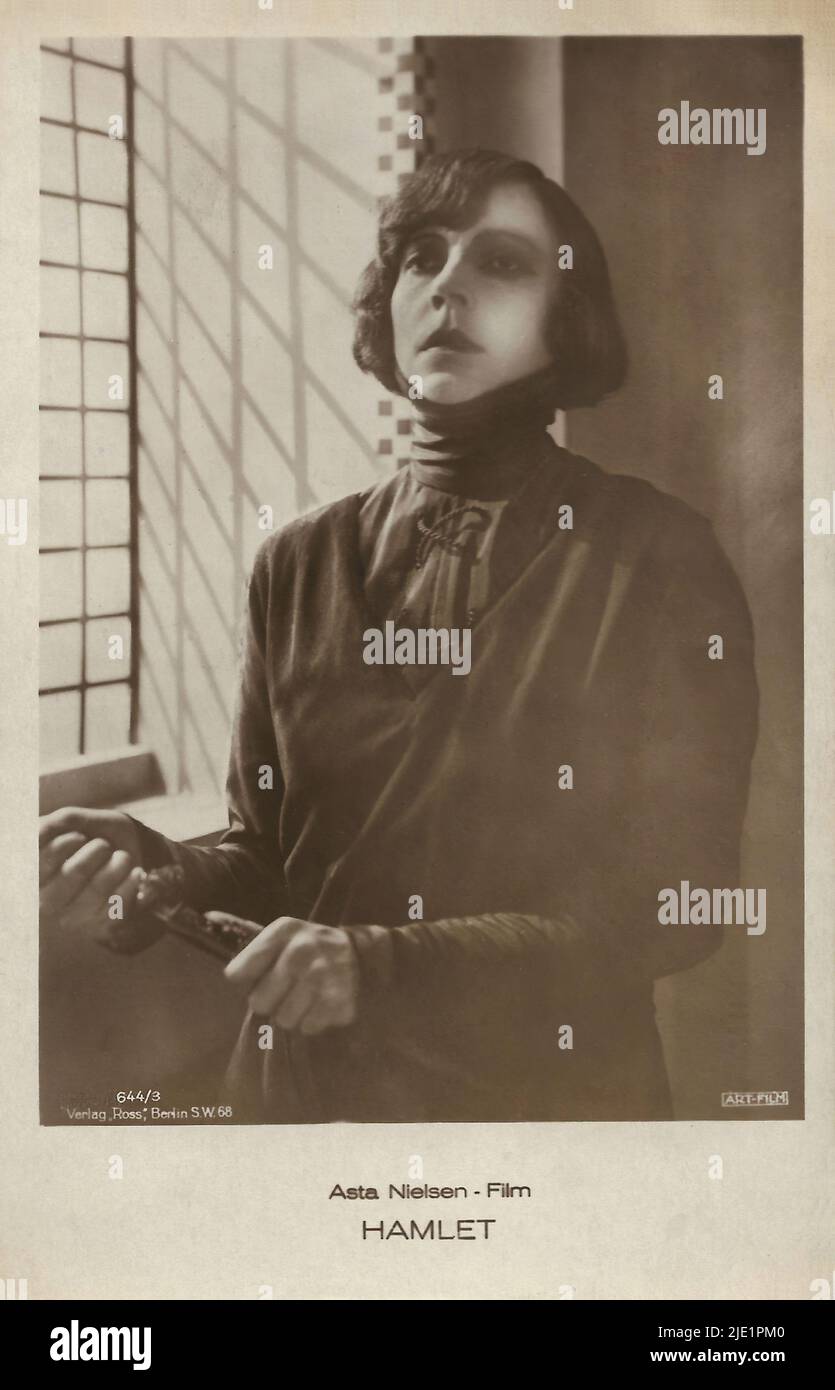Portrait of Asta Nielsen - German weimar era cinema (1918 - 1935 Stock ...
