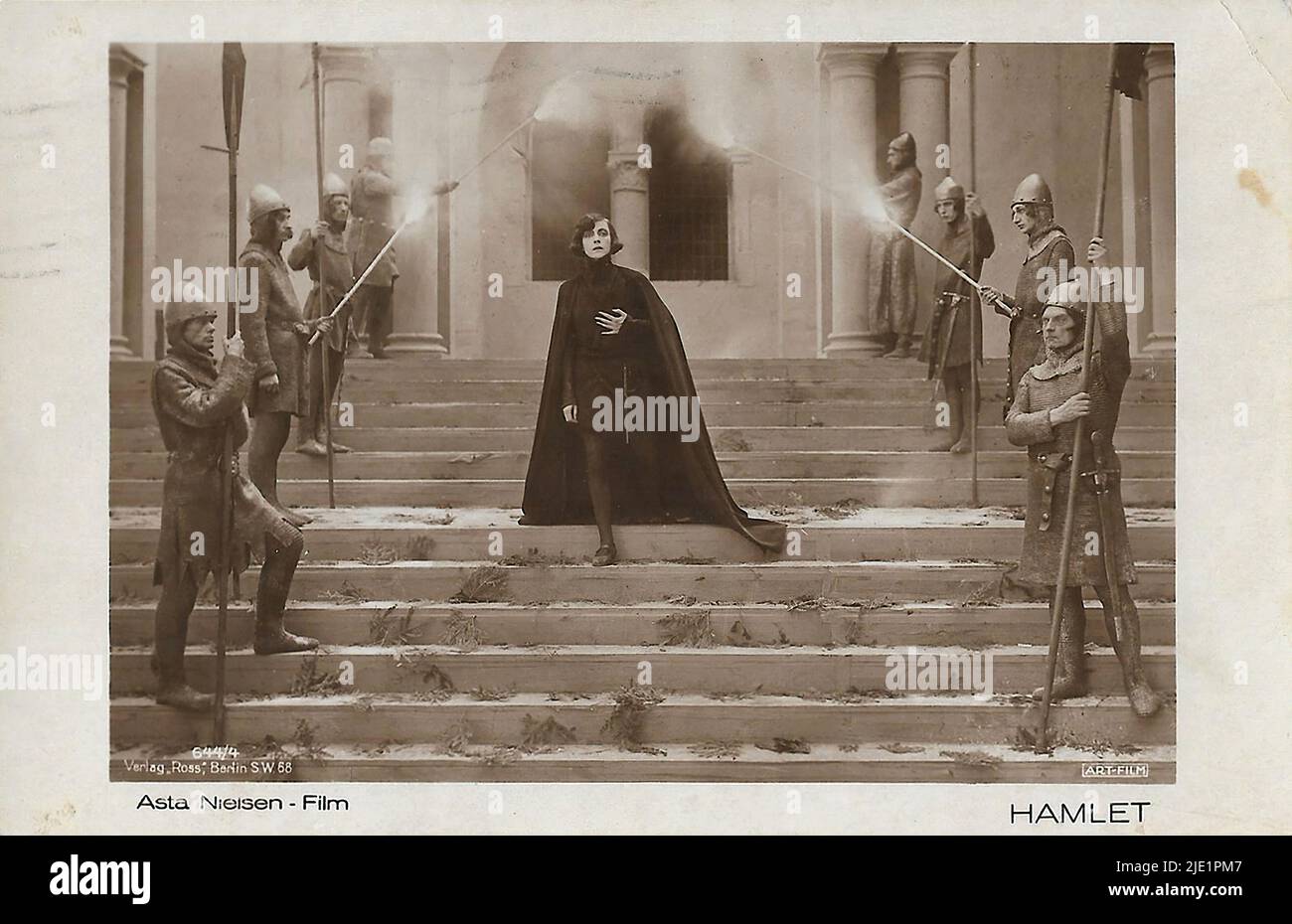 Portrait of Asta Nielsen in Hamlet - German weimar era cinema (1918 ...