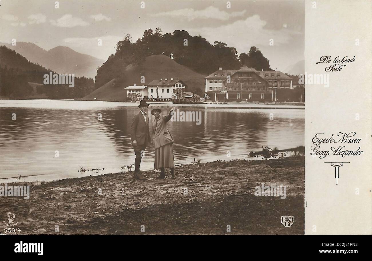 Portrait of Aud Egede Nissen and Georg Alexander in Die lachende Seele ...