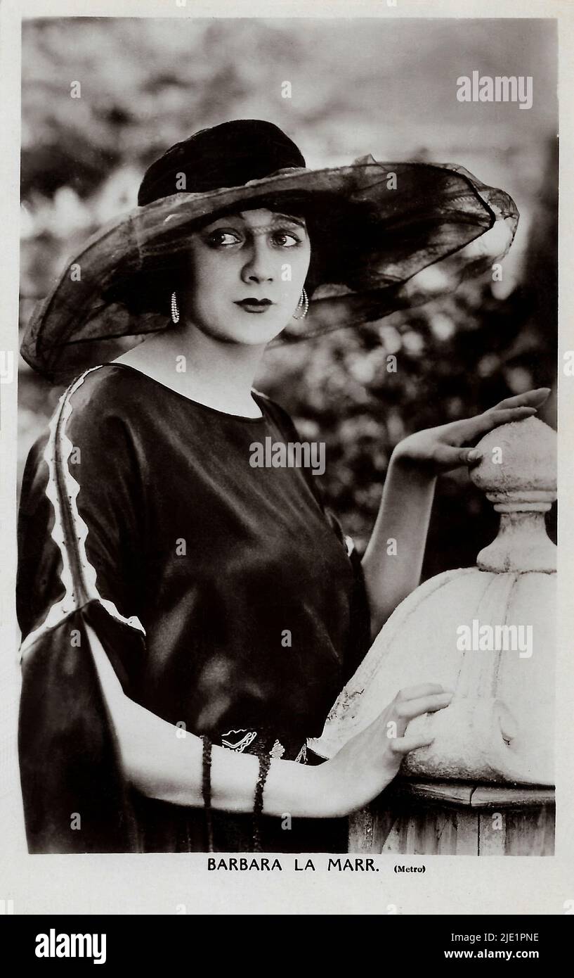 Portrait of Barbara La Marr 002 - Hollywood silent movie actress Stock ...