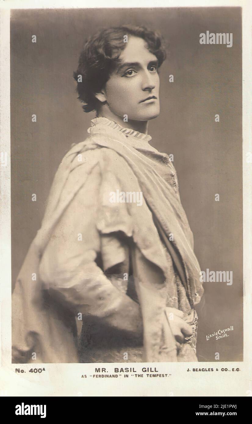 Portrait of Basil Gill 001 - British stage star of the Victorian and ...