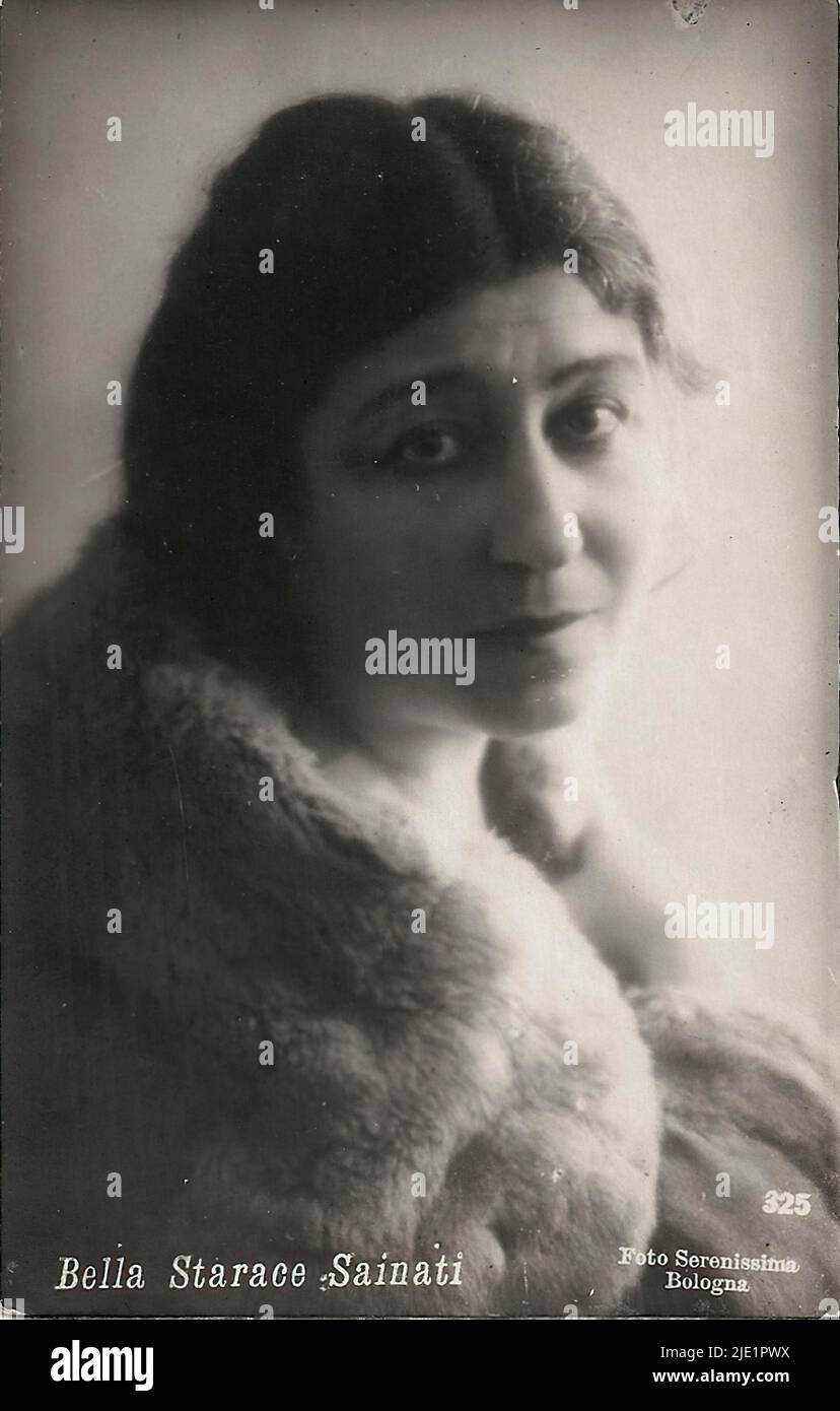 Portrait of Bella Starace Sainati - Italian silent cinema era actress ...