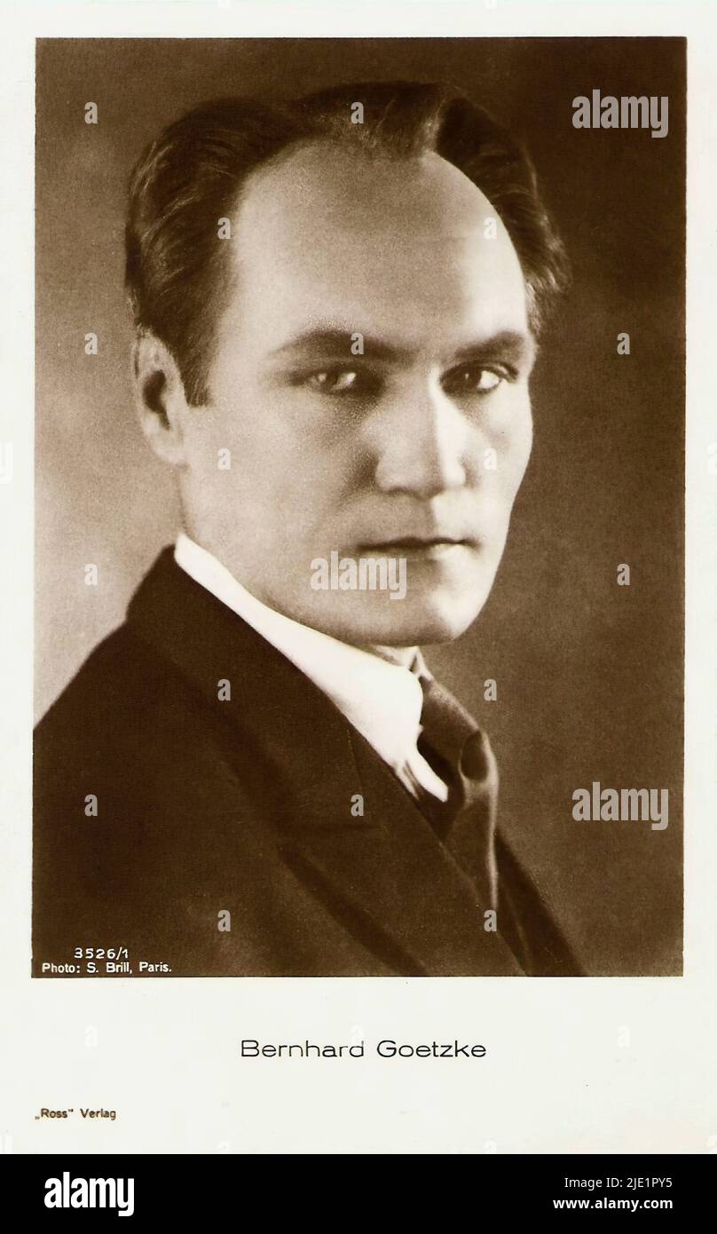 Portrait of Bernhard Goetzke - German weimar era cinema (1918 - 1935 ...