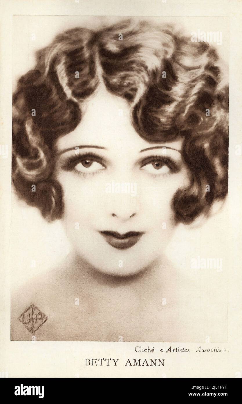 Portrait of Betty Amann - Hollywood silent movie actress Stock Photo ...