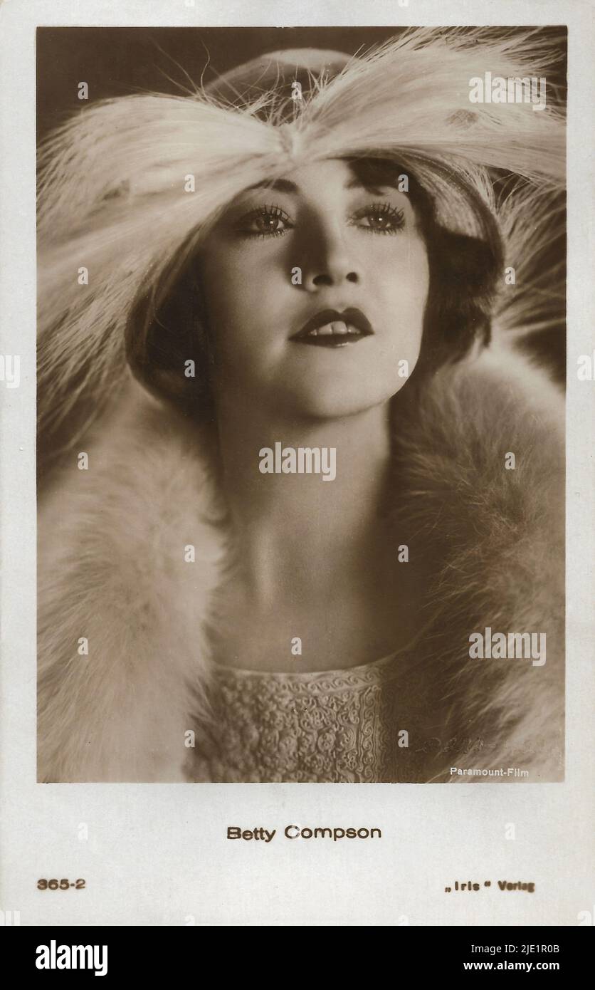 Portrait of Betty Compson, 001 - Hollywood silent movie actress Stock ...